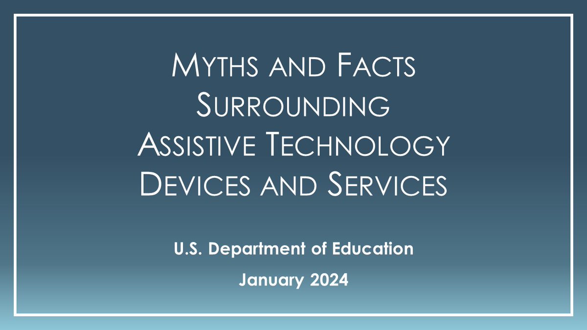 AT Mythbuster Webinar Series – The Richard West Assistive Technology ...